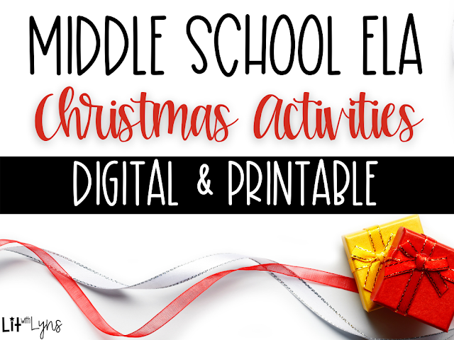 ELA Christmas Activities & FREEBIE for Middle School – Lit with Lyns
