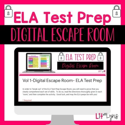 ELA Test Prep & Review Digital Escape Room