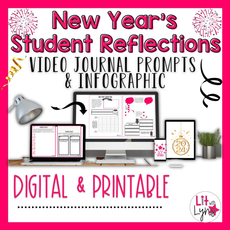 New Year Student Reflection & Video Journal Prompts