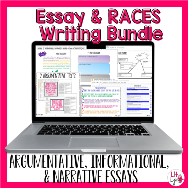 Essay Writing - Argumentative, Informational, & Narrative Bundle — Lit ...