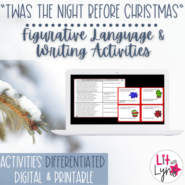 Twas the Night Before Christmas Activities - ELA — Lit with Lyns