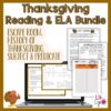 Thanksgiving Reading Comprehension & ELA Activities Bundle — Lit with Lyns